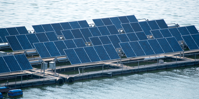 Sweetwater explores energy generation with floating solar array